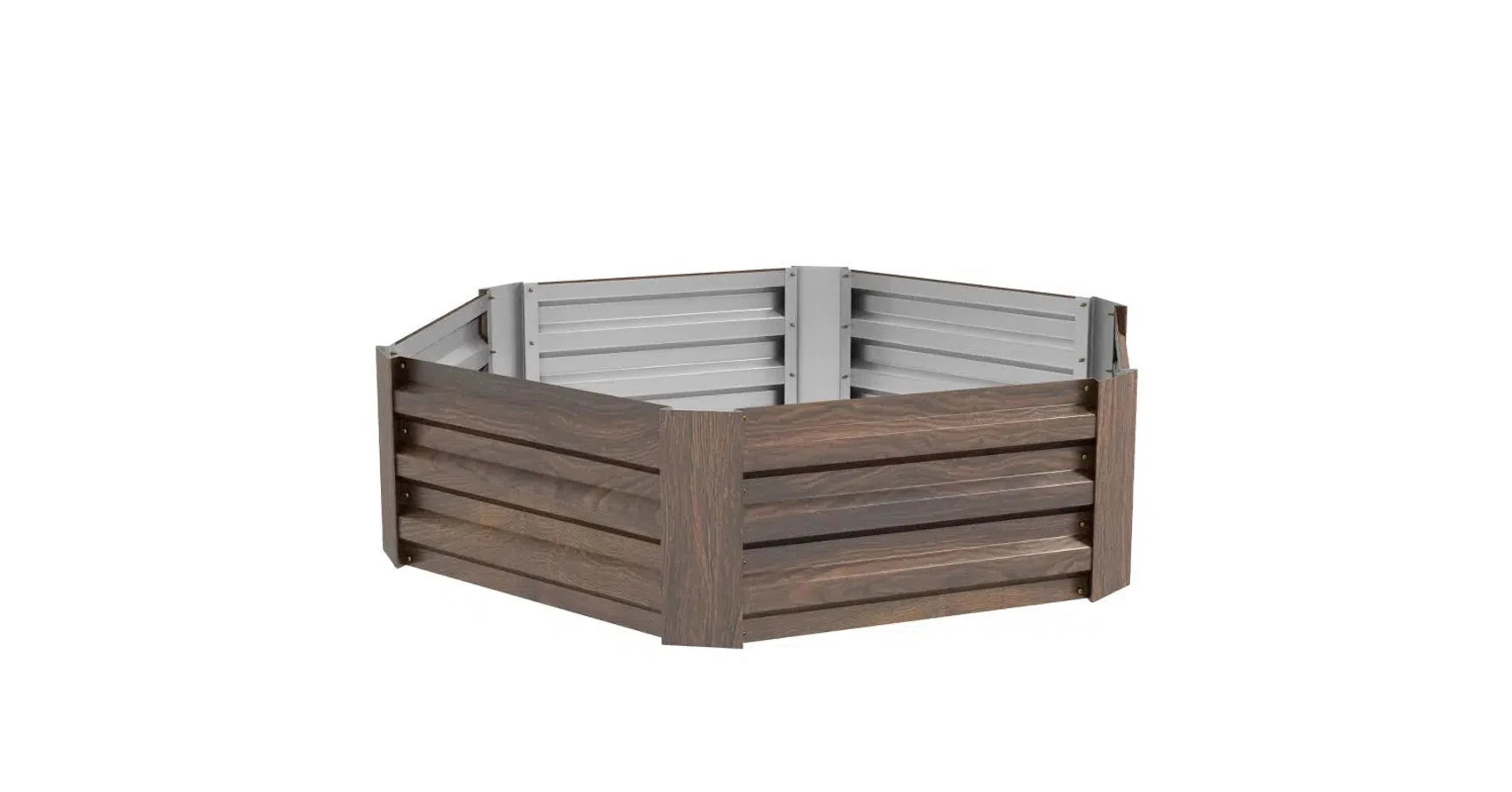 Emelt kerti ágy fűszernövényes ágy, 113 x 98 x 30 cm sötétbarna ...