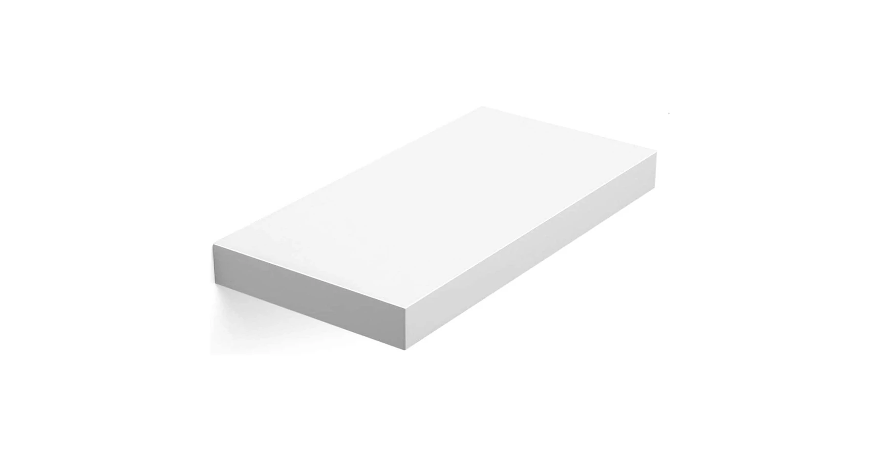 Fali polc, úszópolc 40 x 20 x 3,8 cm, fehér-Polcok, tároló polcok ...